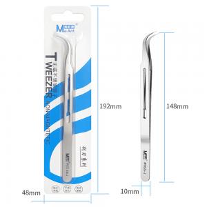 MaAnt SS-J Non-Magnetic Stainless Steel Precision Hand Polish Tweezers for Motherboard Repair ...