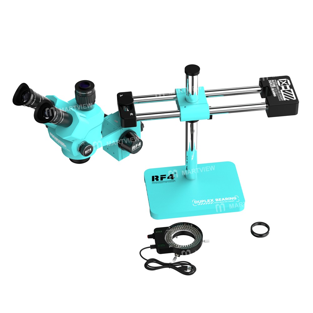 RF4 RF-FO33G (6555Pro Max) 6.5-55X Synchronous Zoom Trinocular Stereo ...