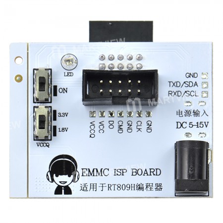 EMMC ISP Board for RT809H Programmer EMMC Adapter - Martview