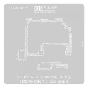 Amaoe S908U-012 0.12mm Middle Layer BGA Reballing Stencil for Samsung ...