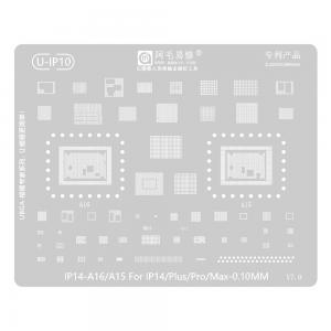 Amaoe U-IP10 0.10mm CPU BGA Reballing Stencil for iPhone 14 Series ...