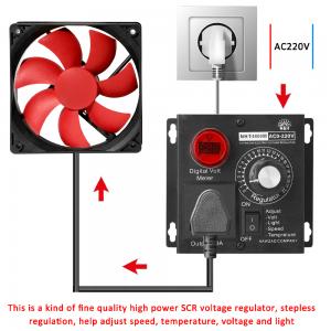 4000W Silicon Controlled Electronic Voltage Regulator with Digital ...