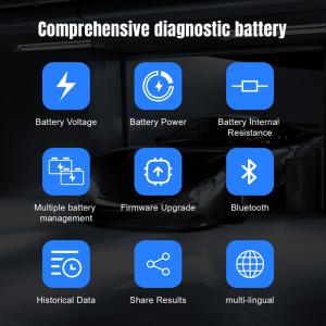 BK100 Multifunction Bluetooth 12V Lead-Acid Battery Diagnostic Test ...