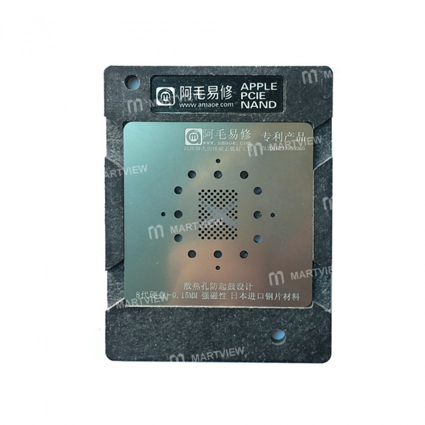 Amaoe PCIE NAND BGA Reballing Stencil Net for iPhone 8 / 8 Plus / X ...