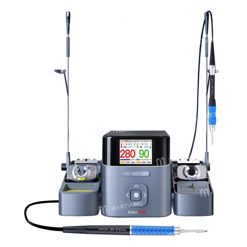 Aixun T420D 200W T245 / T210 / T115 High-precision Intelligent Double Soldering Station for PCB ...