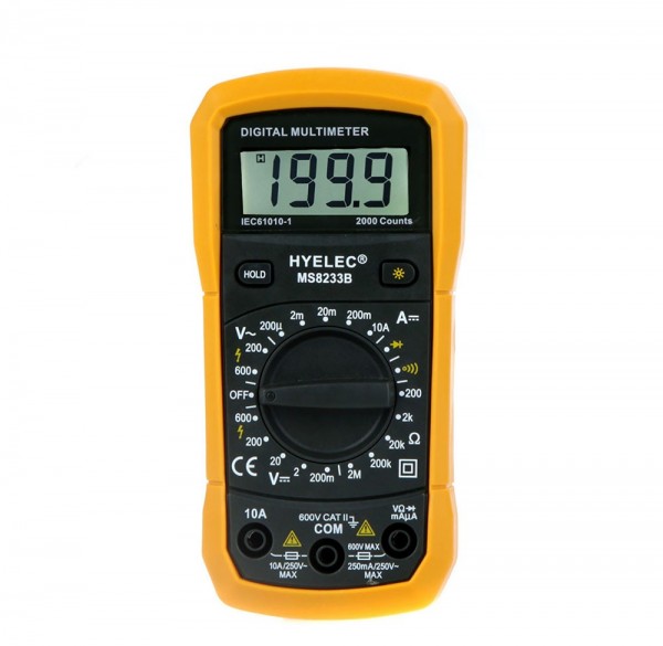 PEAKMETER MS8233B Multifunction Mini Digital Multimeter with Back Light - Martview