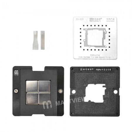 Amaoe 0.1mm 0.15mm Middle Level Mainboard BGA Stencil IC Solder ...