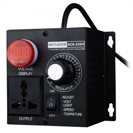 4000W Silicon Controlled Electronic Voltage Regulator with Digital ...