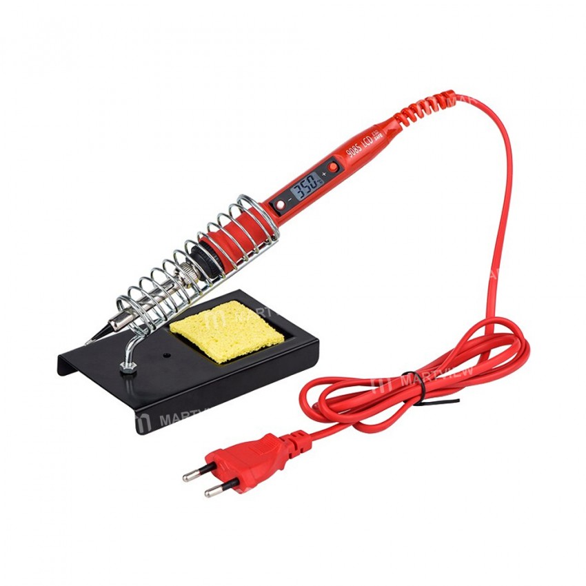 JCD 908S 80W LCD Adjustable Temperature Solder Welding Electric Soldering Iron Kit Martview