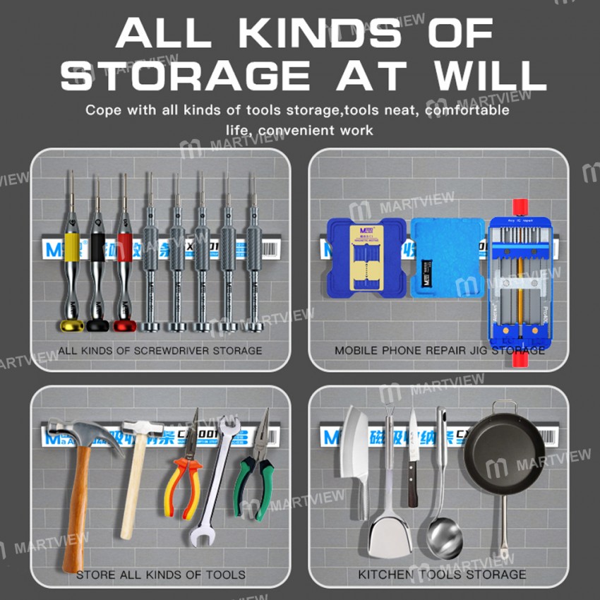 MaAnt CX-001 High-Intensity Magnetic Absorption Strip for Tools Storage - Martview