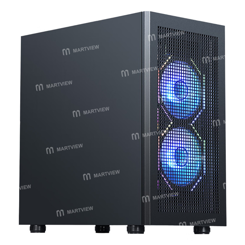 SAMA Honey Badger M2 Mesh Side Panel Glass Desktop M-ATX Computer Case ...