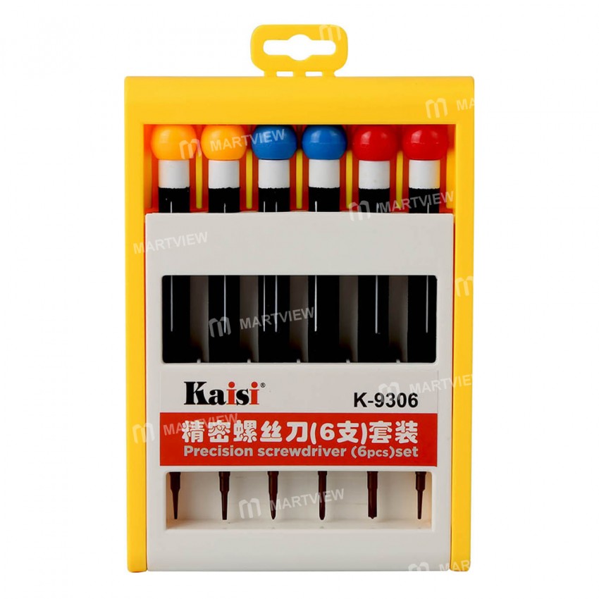 Kaisi K-9306 6-in-1 Precision Magnetic Screwdriver Set - Martview