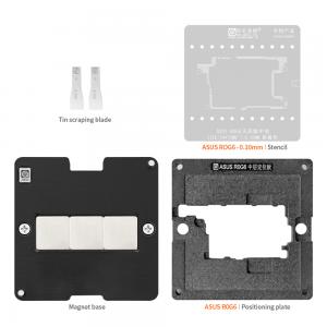 Amaoe 0.10mm Middle Layer BGA Reballing Stencil Platform Set for ASUS ROG6 Dimensity Version ...