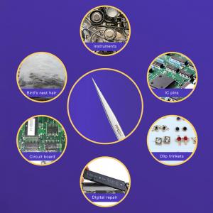 PPD Ultra-fine Anti-magnetic Stainless Steel Tweezers for Motherboard ...