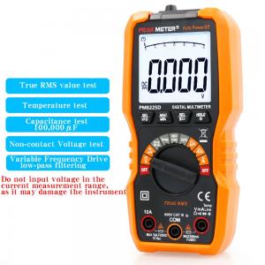 PEAKMETER PM8225D High-Precision Anti-Burning Digital Multimeter with ...
