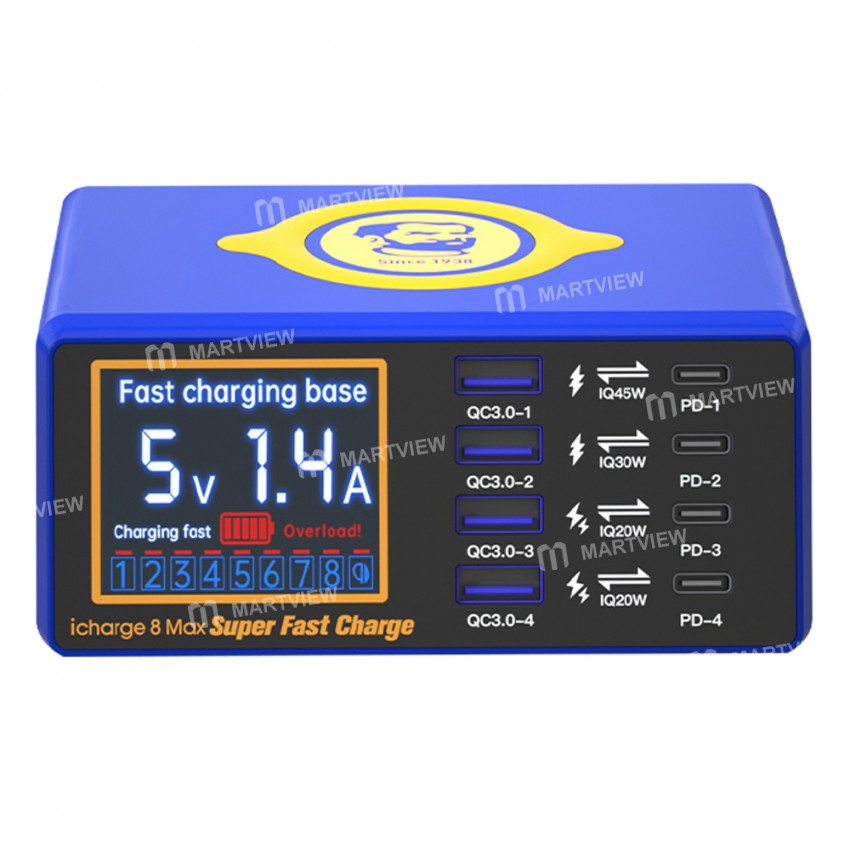 Mechanic iCharge 8Max 8-Port QC 3.0 Wireless Intelligent Super Fast ...