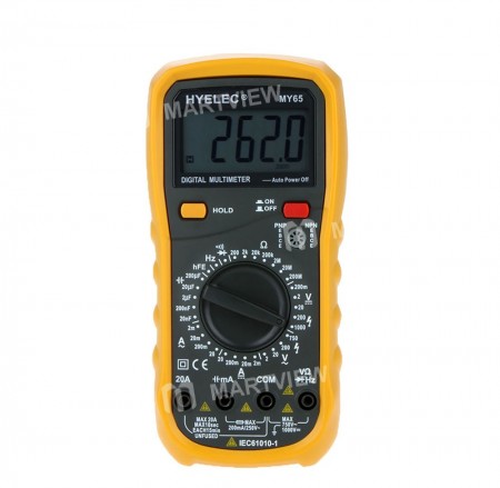 HYELEC MY65 Digital Multimeter – AC / DC Voltage, Current, Resistance ...