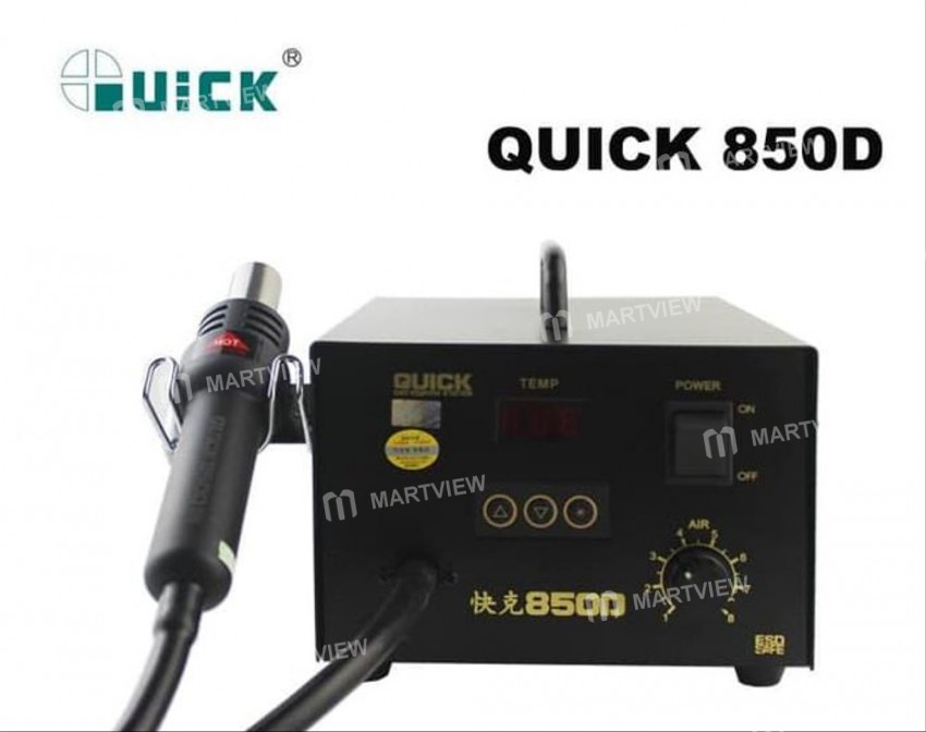 QUICK 850D Blower Hot Air Rework Station 1000W 220V Heat Gun Lead-free ...